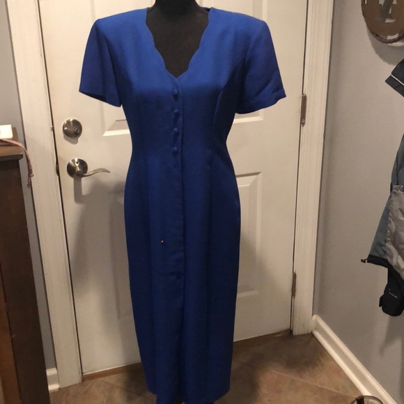 Vintage | Dresses | Vintage Blue Dress | Poshmark